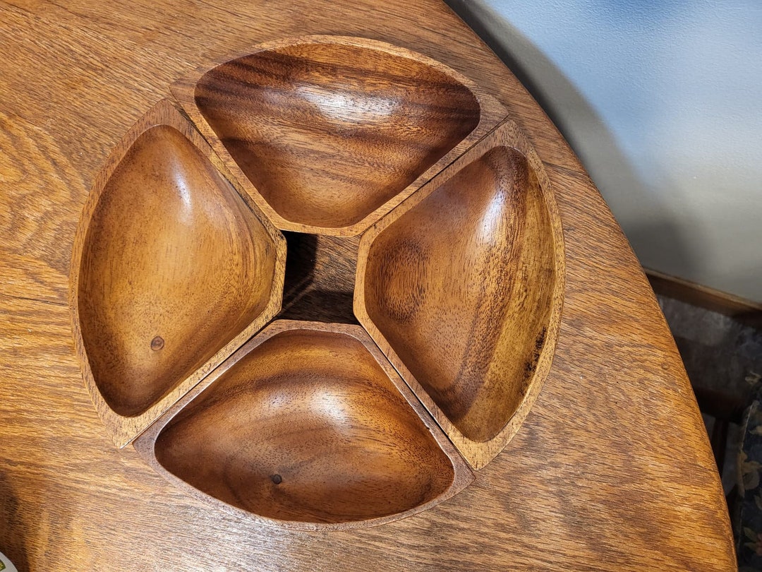 Monkey Pod Teak Wood Serving Insert Trays - Etsy