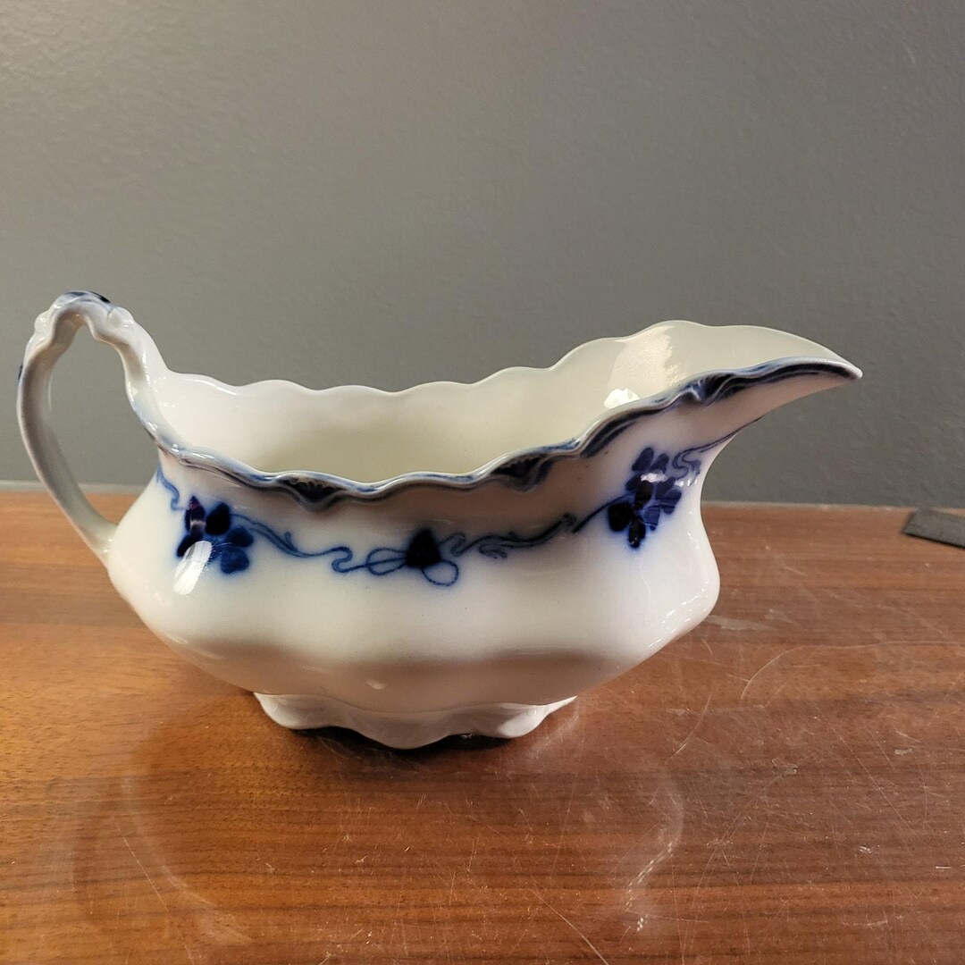 Antique W.H. Grindley Clover Flow Blue Gravy Sauce Boat - Etsy