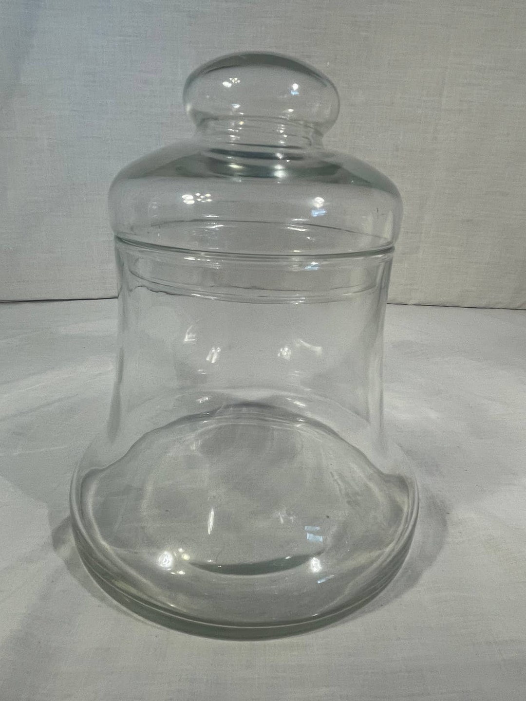 Vintage Libbey Clear Glass Christmas Bell Candy Jar Liberty - Etsy