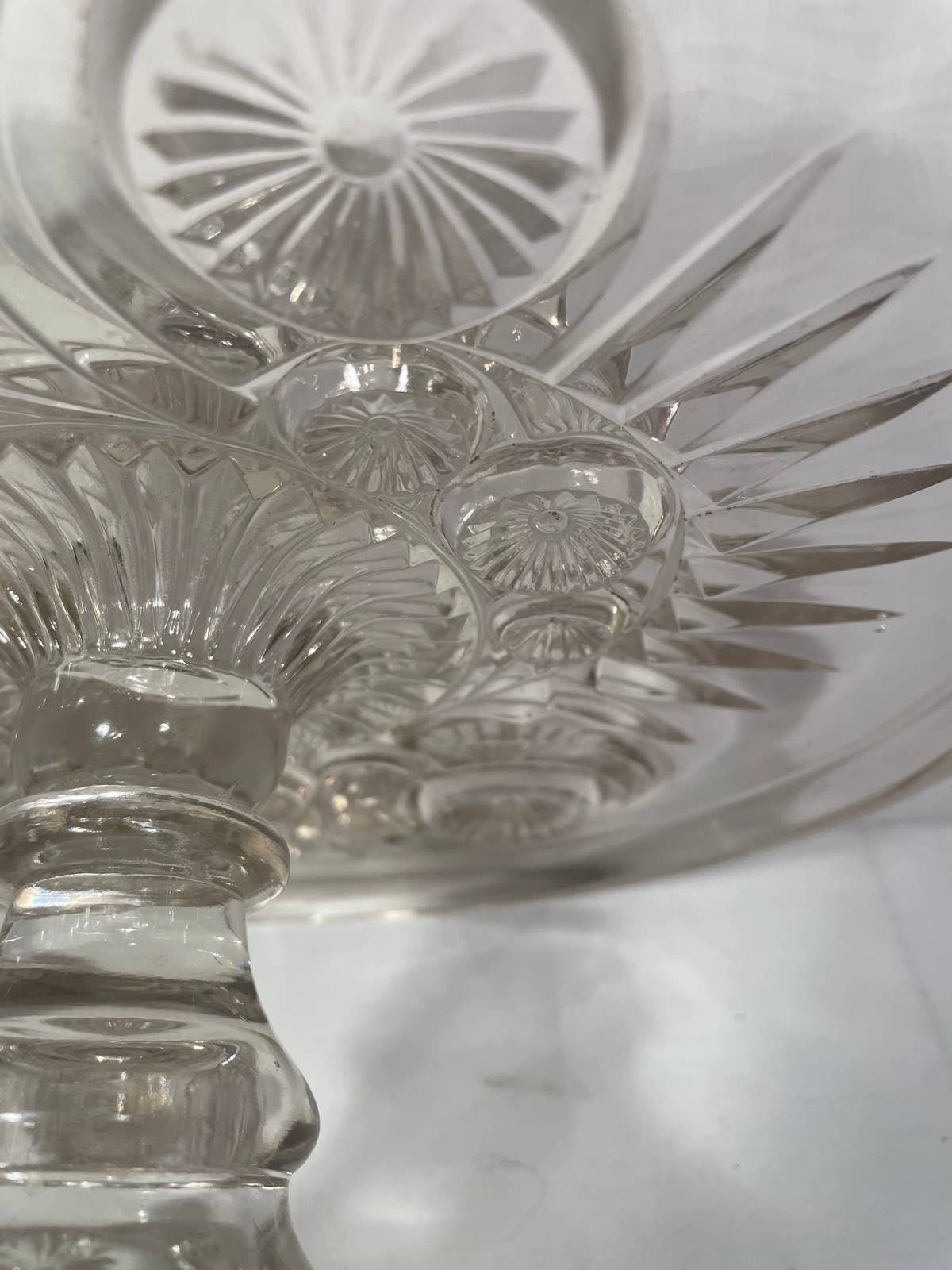 EAPG Tooth and Claw Cake Stand Riverside Glass Works Ester OMN AKA Ca ...