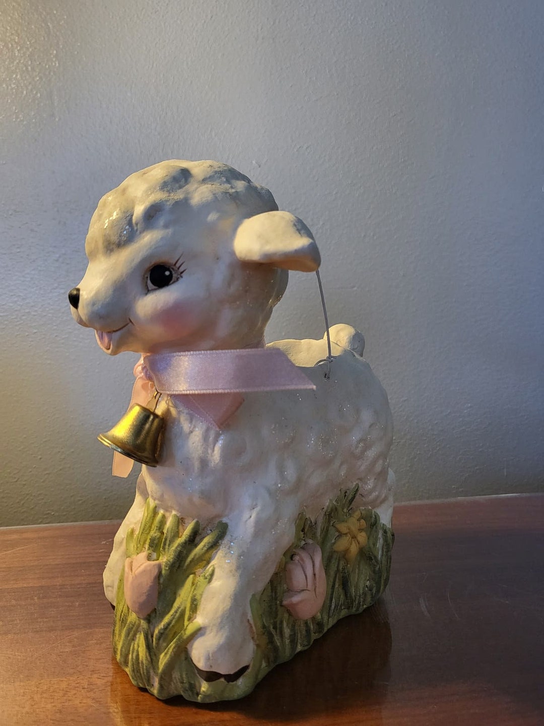 Bethany Lowe Design Retro Paper Mache Lamb Easter Bucket - Etsy