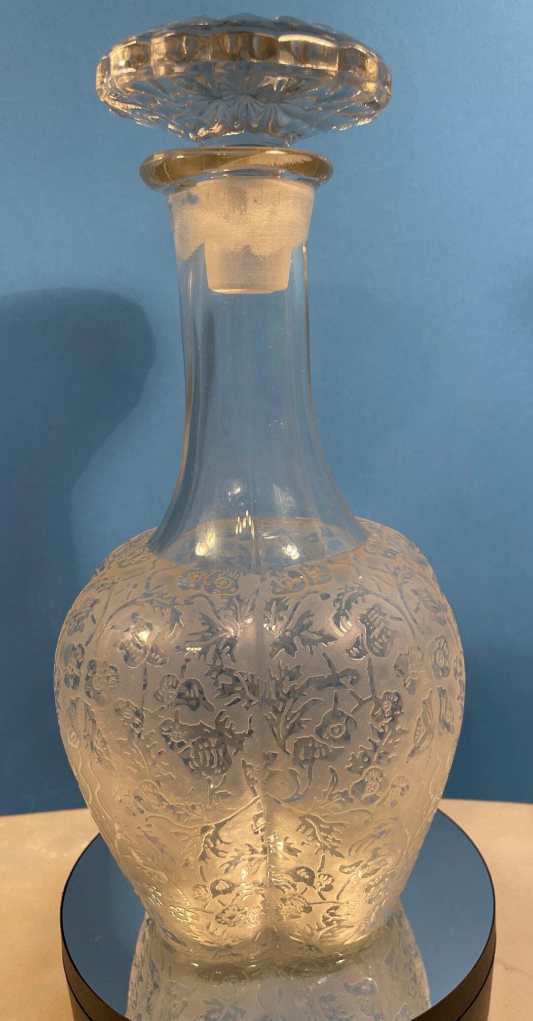 Rare Four Lobed Spring Orchard Shape Paden City Crystal Decanter Line ...