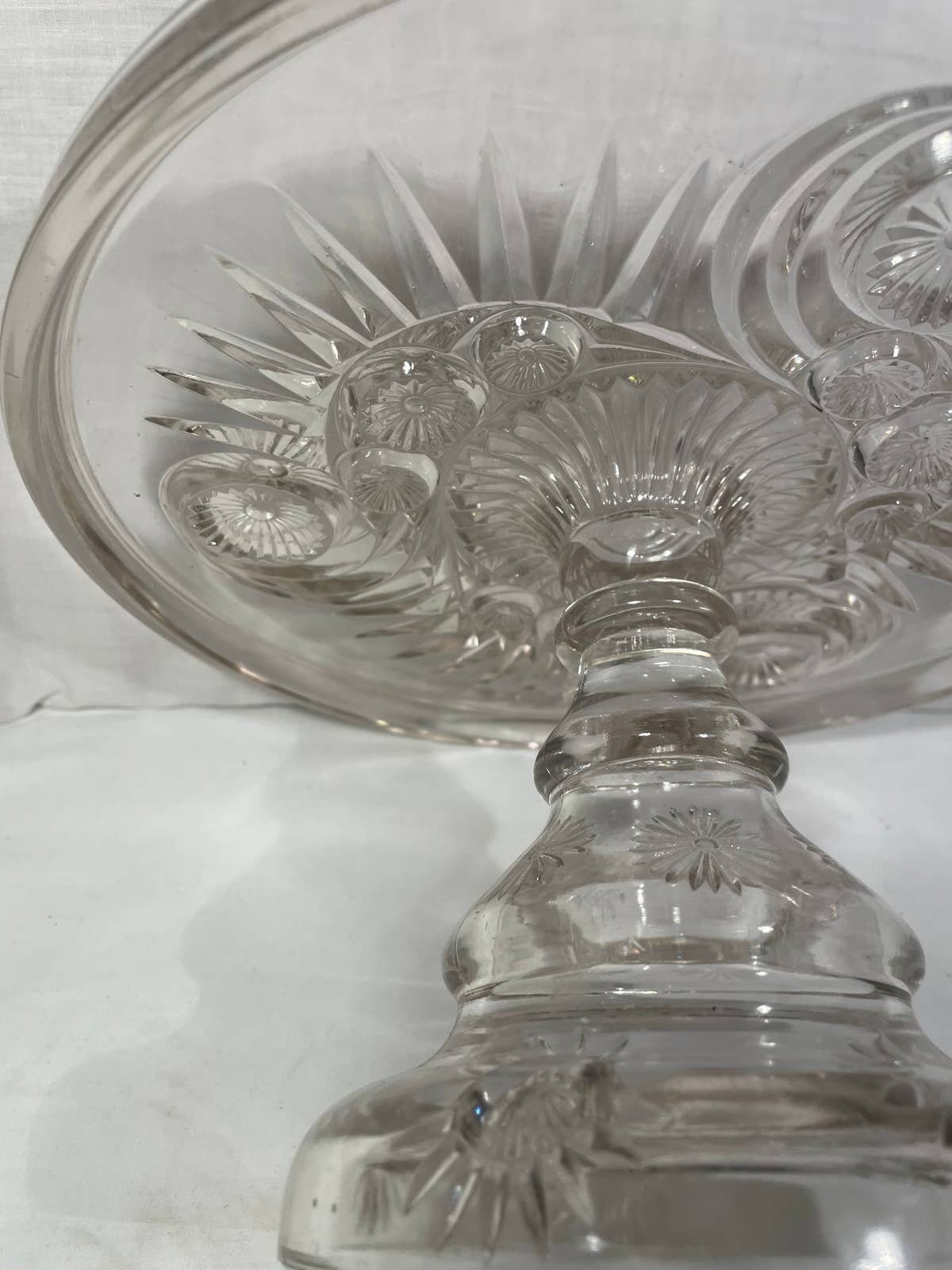 EAPG Tooth and Claw Cake Stand Riverside Glass Works Ester OMN AKA Ca ...