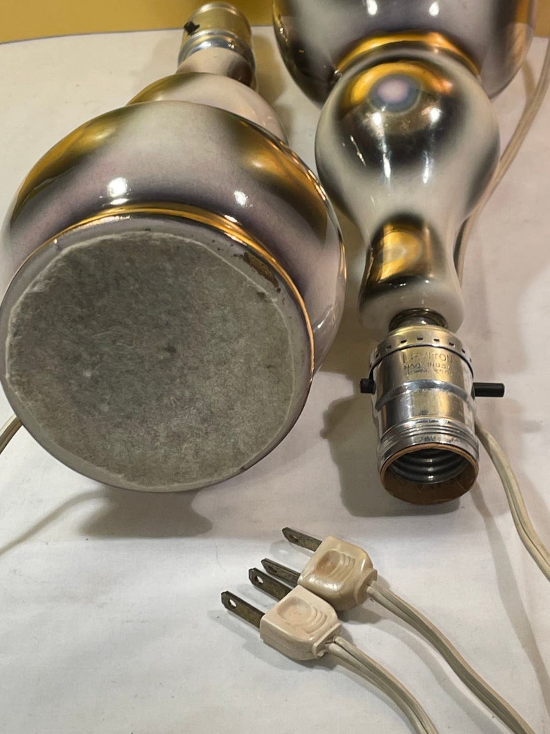 Vintage Pair of Midcentury Modern Funky Weird Unique Table Lamps - Etsy