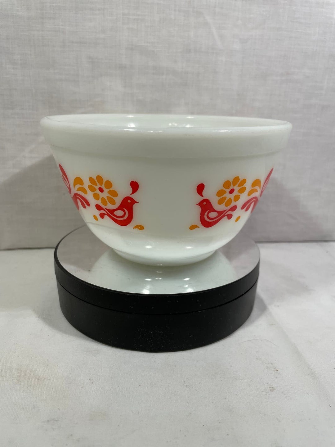 Vintage Pyrex Friendship 1 1/2 Pint Dove Birds Nesting Mixing Bowl 401 ...