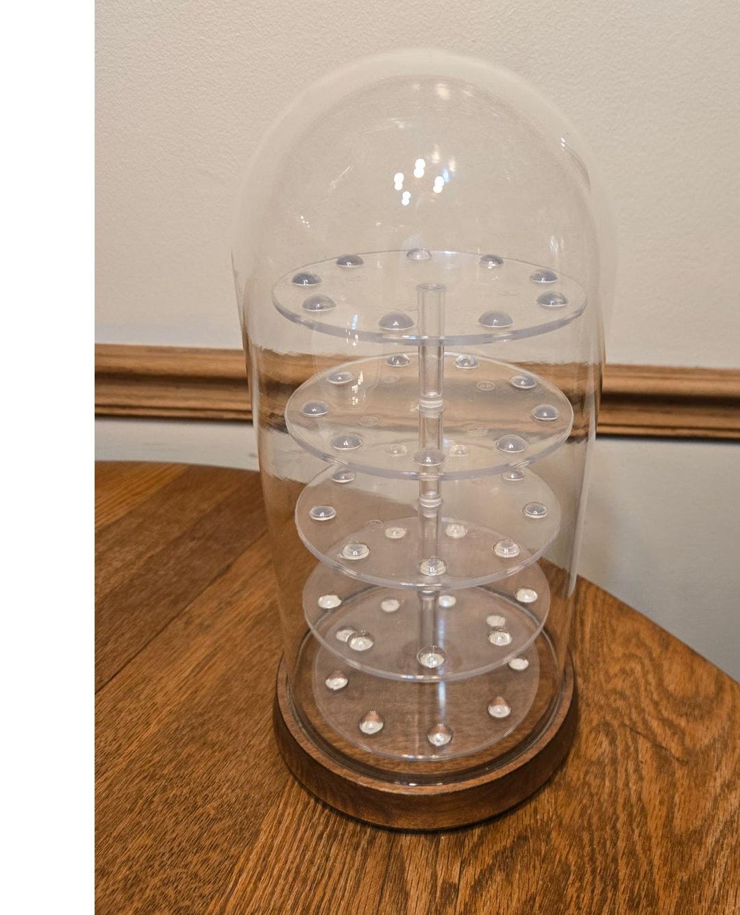 Mcmillan & Wife Ltd Glass Dome 5 Tier 45 Thimble Display Case - Etsy