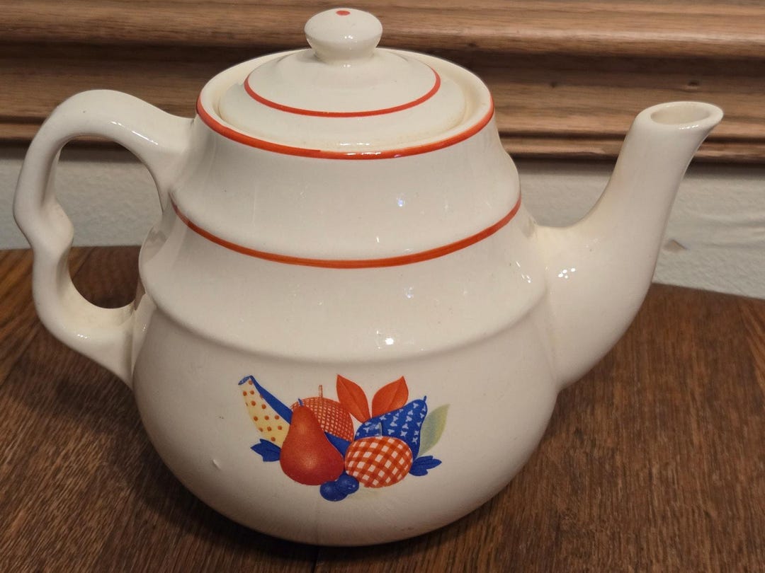 Universal Pottery Calico Fruit Sm Individual Teapot - Etsy