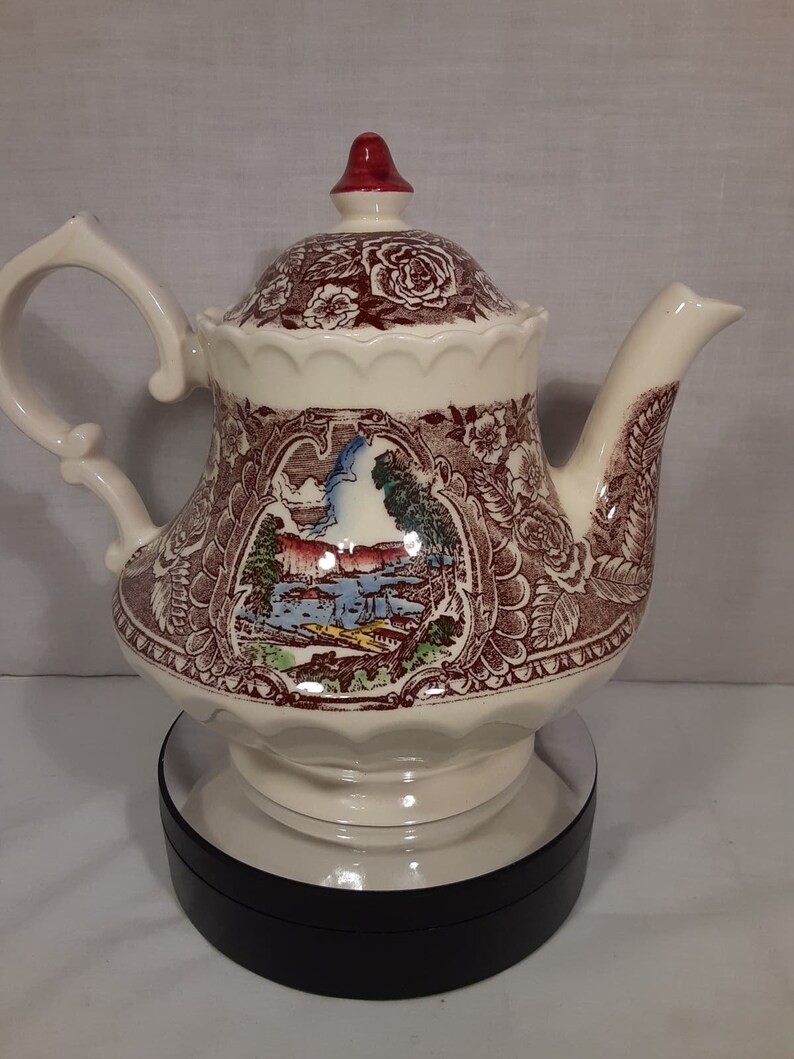 Vernon Kilns California Pottery 1860 Large Teapot Vintage EUC - Etsy