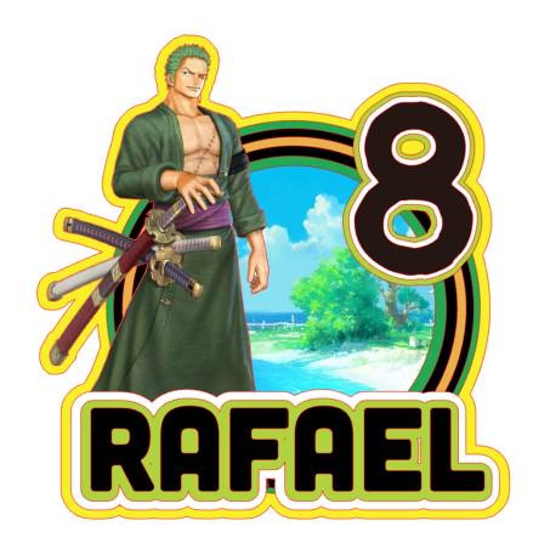 One Piece zorro Cake Topper - Etsy