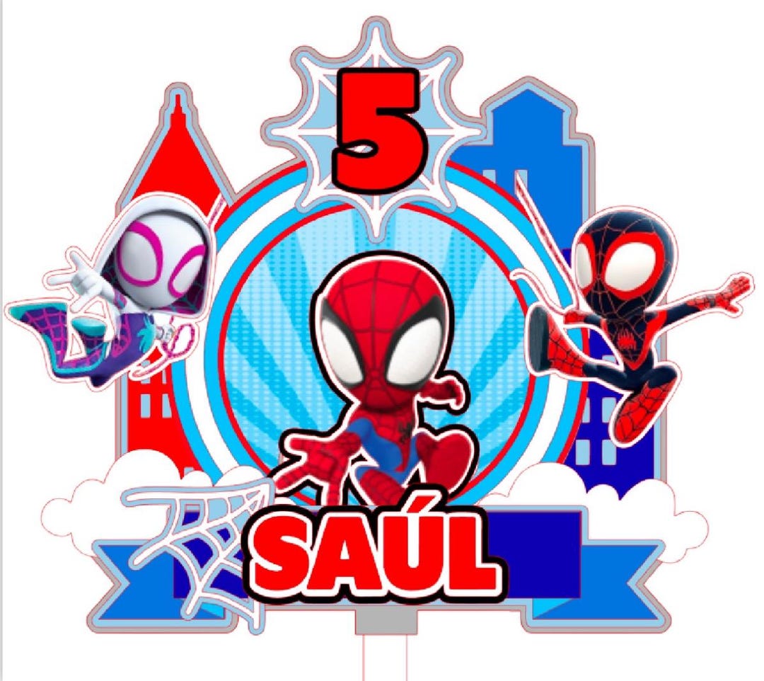 Spidey Cake Topper - Etsy