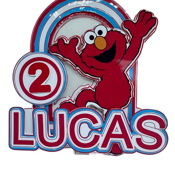 Elmo Cake Topper - Etsy