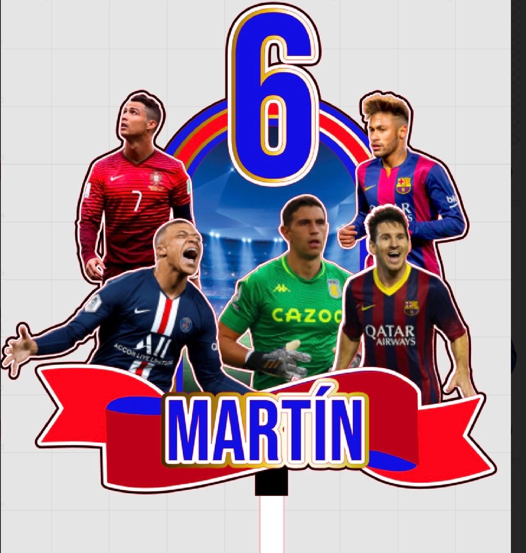 Soccer Players Cake Topper 3D - Etsy