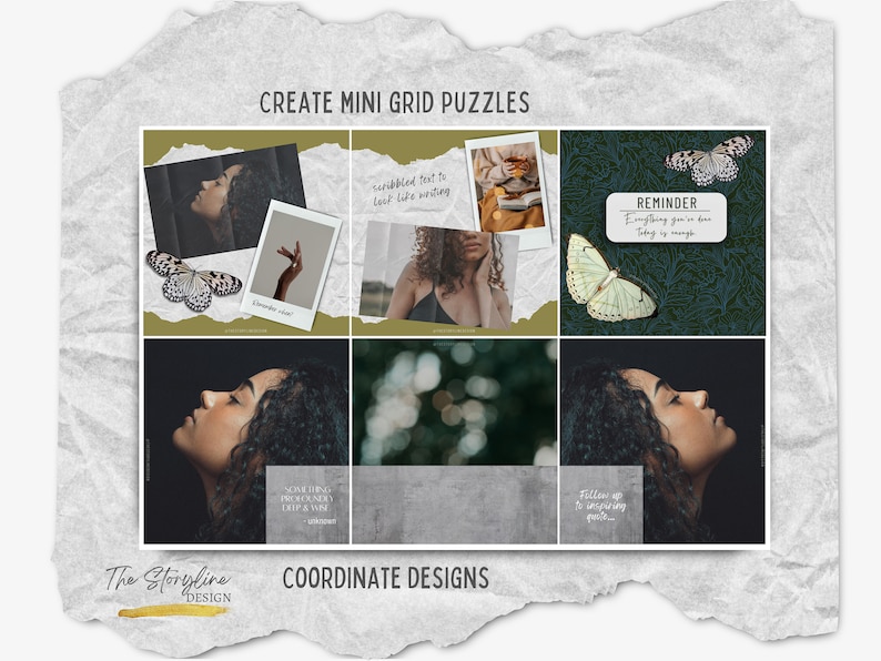 60 Instagram Post Templates COOL FOREST BUNDLE Chic Fall - Etsy