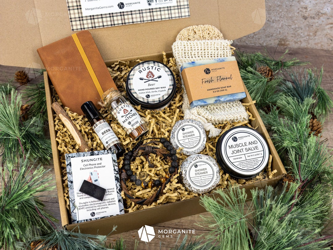 Men Care Package, Rustic Gift Box, Gifts for Him, Self Care for Men ...