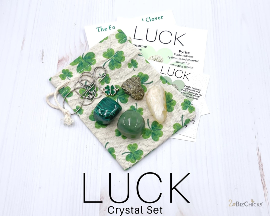 Lucky Charms Crystal Set Attract Good Fortune, Prosperity, and Positive ...