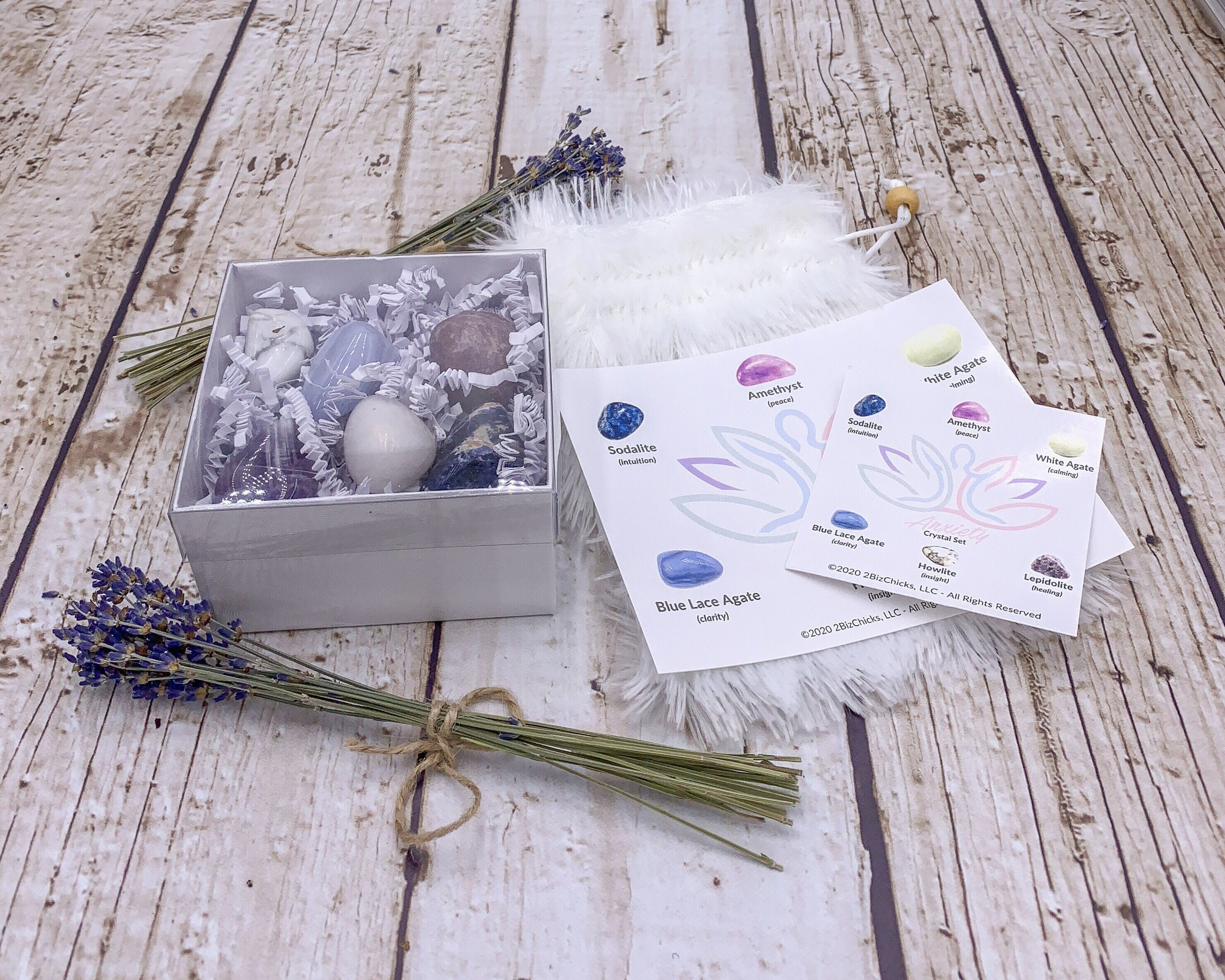 ANXIETY CALMING Crystal Set Calming Crystals Anxiety Crystals Stress ...