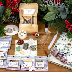 Yule Gift Box Set: Winter Solstice Ritual With Crystals & Candles - Etsy