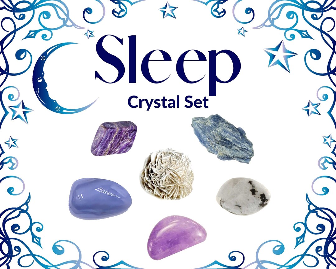 Sleep Crystal Kit: Calming Gemstone Set for Relaxation & Stress Relief ...