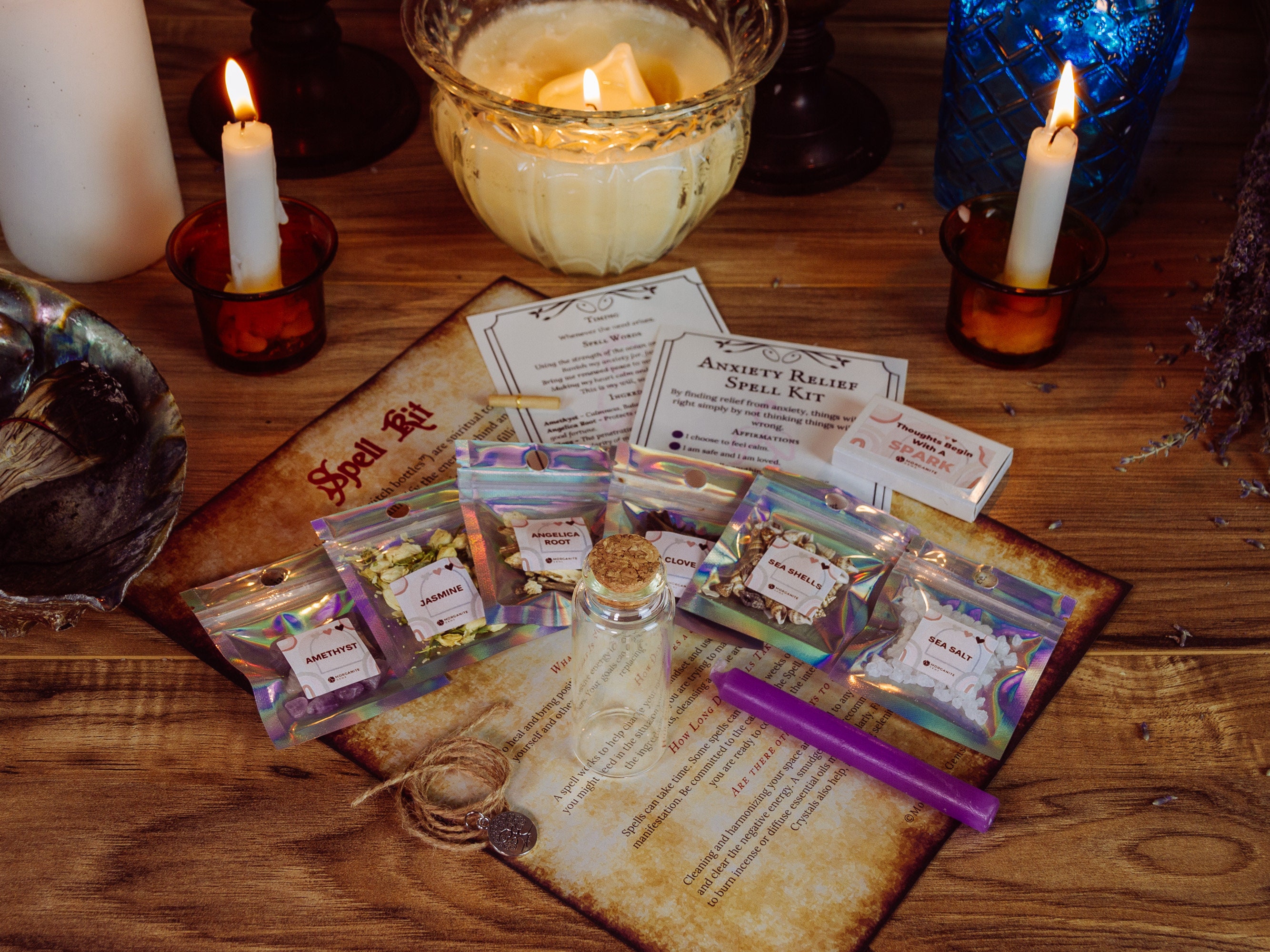 Anxiety Relief Spell Jar Kit, Anxiety Relief Spell Jar, Intention Jar ...