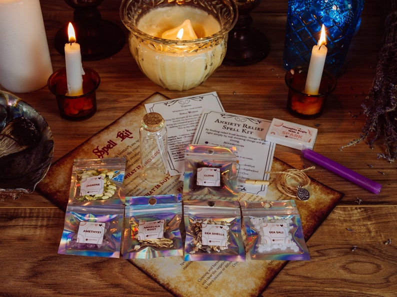 Anxiety Relief Spell Jar Kit, Anxiety Relief Spell Jar, Intention Jar ...