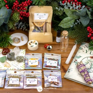 Yule Gift Box Set: Winter Solstice Ritual With Crystals & Candles - Etsy