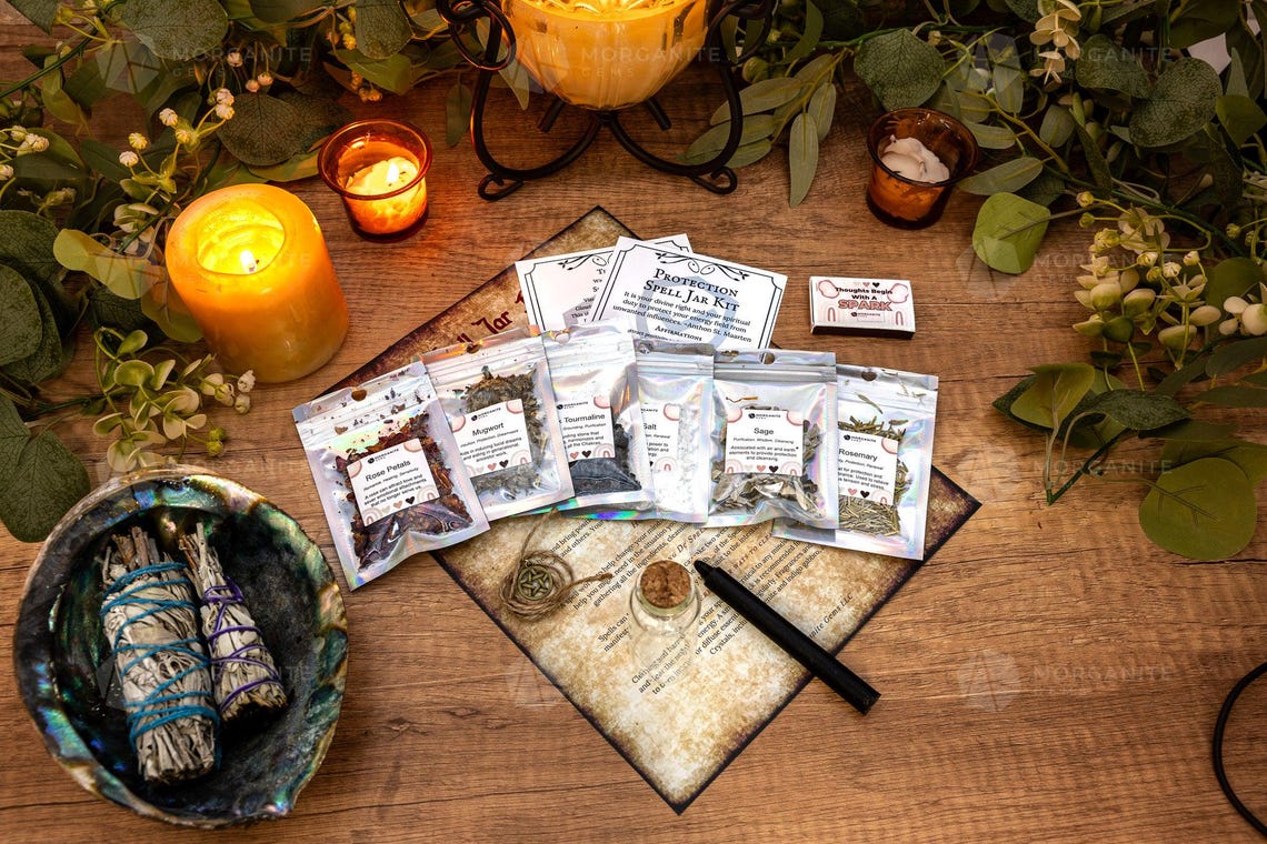 Protection Spell Jar Kit: DIY Ritual for Manifestation & Safety - Etsy