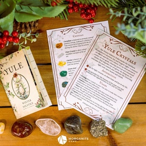 Yule Gift Box Set: Winter Solstice Ritual With Crystals & Candles - Etsy