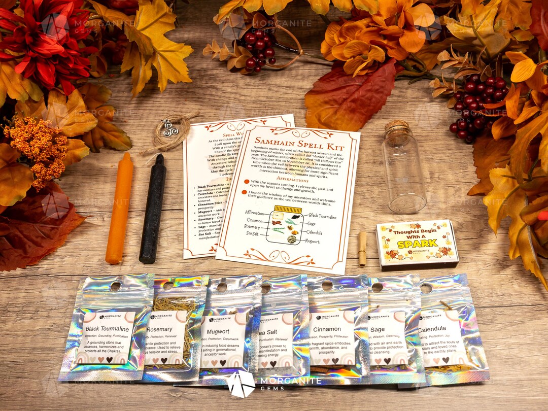 Samhain Spell Jar Kit | DIY Intention Jar for Self-care & Mindset ...