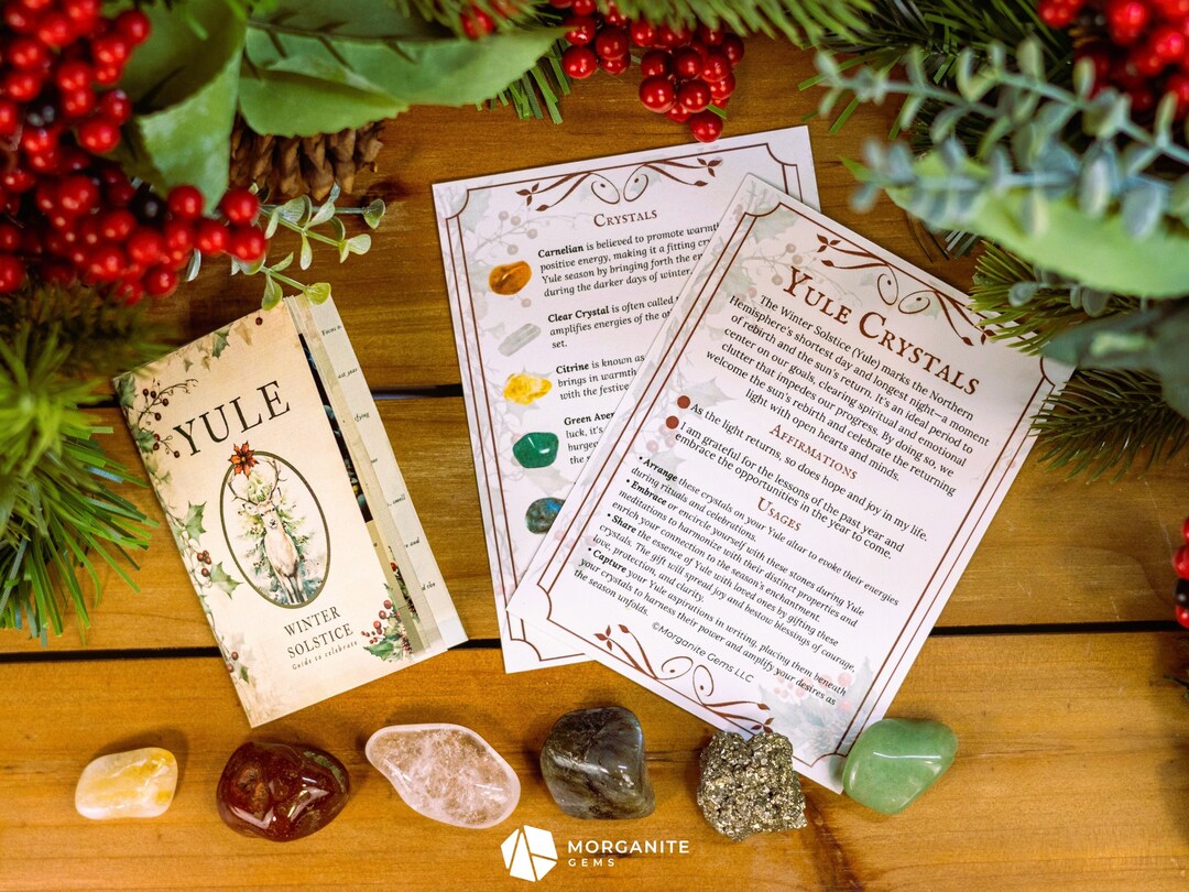Yule Crystal Set, Winter Solstice Crystal Set, Winter Solstice Kit ...