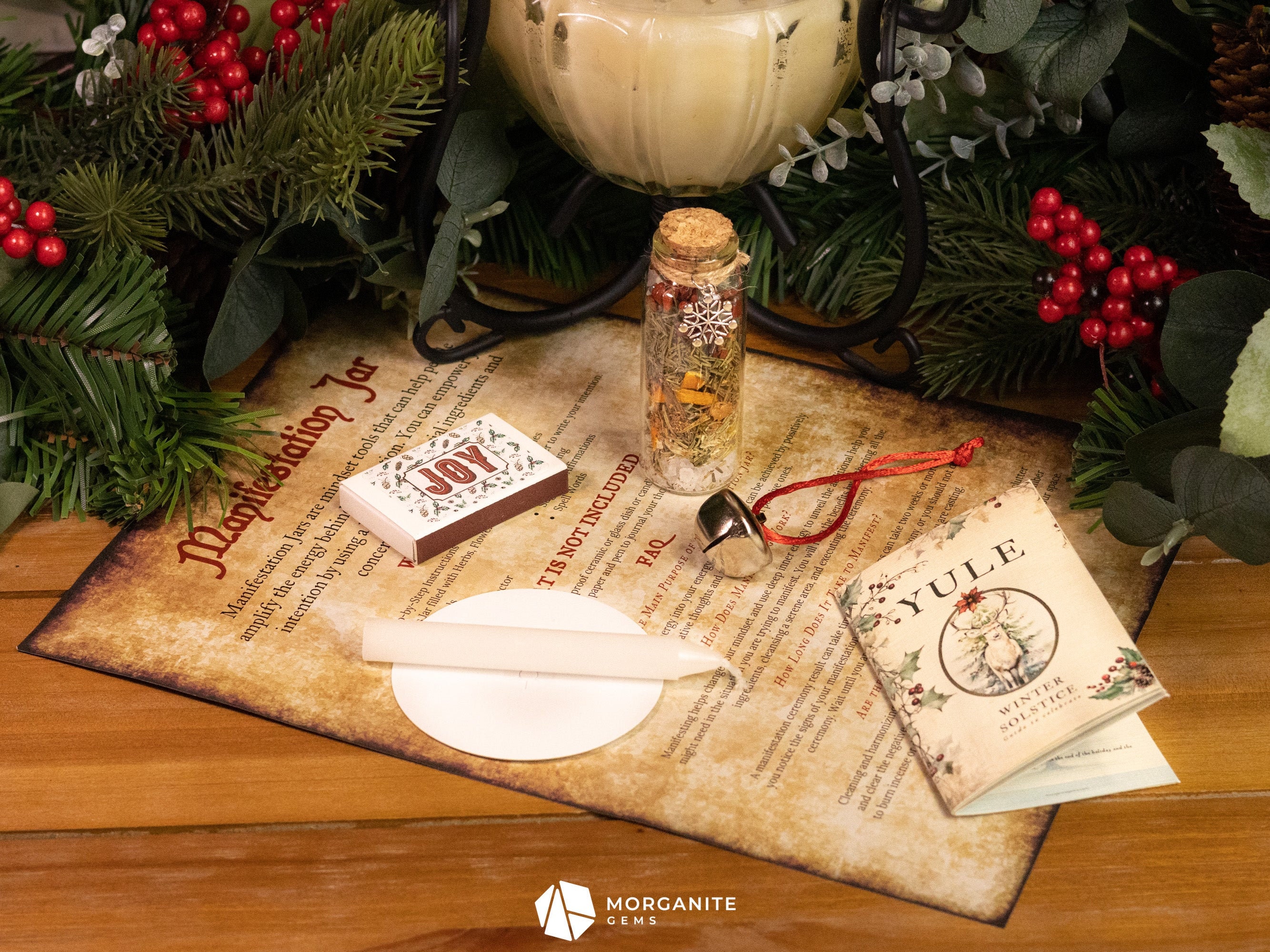 Yule Manifestation Jar Kit, Yule Manifestation Jar, Intention Jar ...