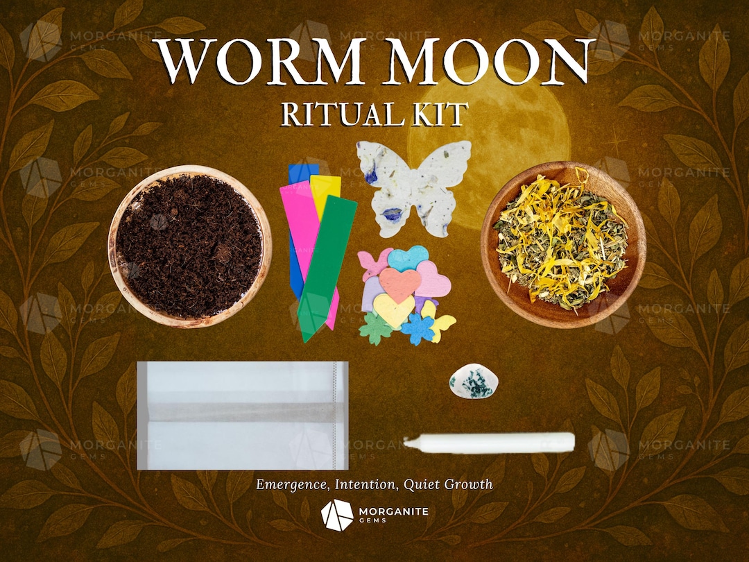 Worm Full Moon Ritual Kit - Etsy