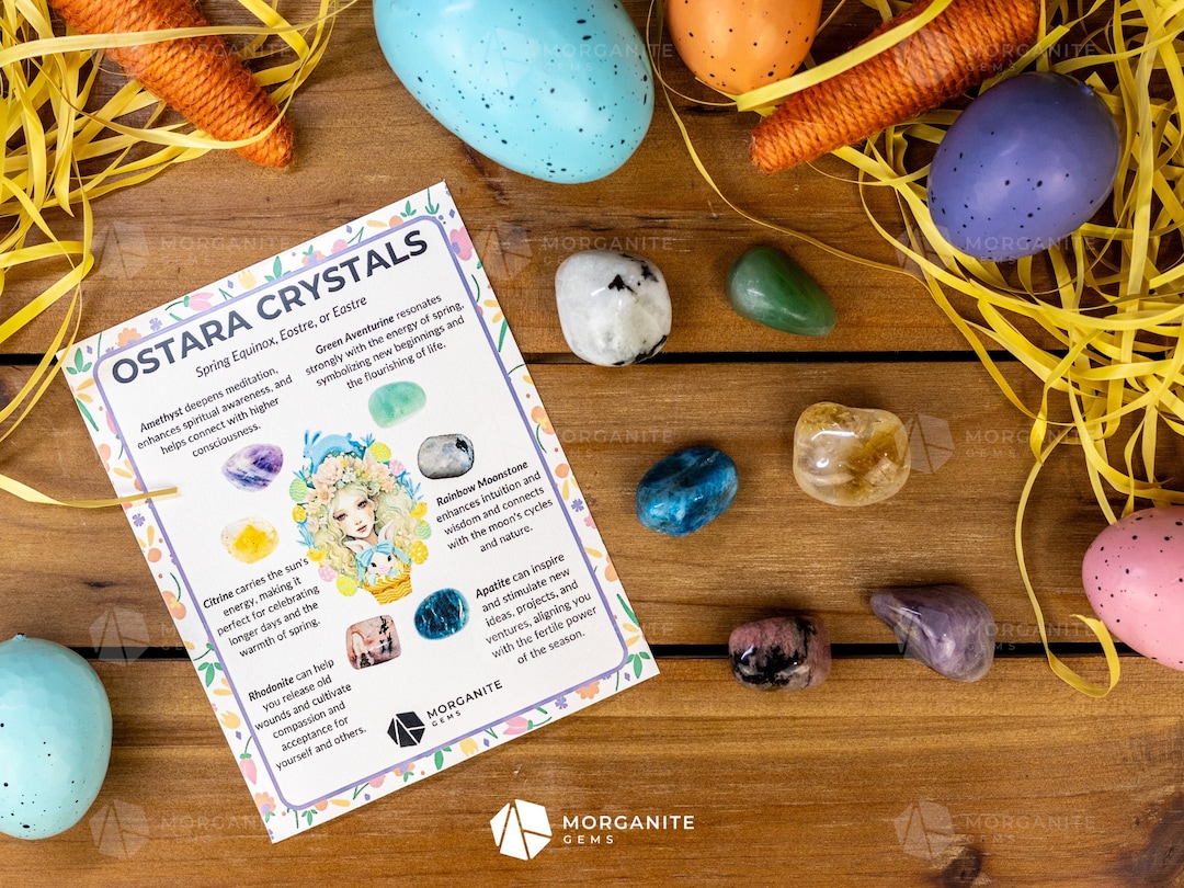 Ostara Crystal Set, Spring Equinox, Easter Crystals, Spring Equinox ...