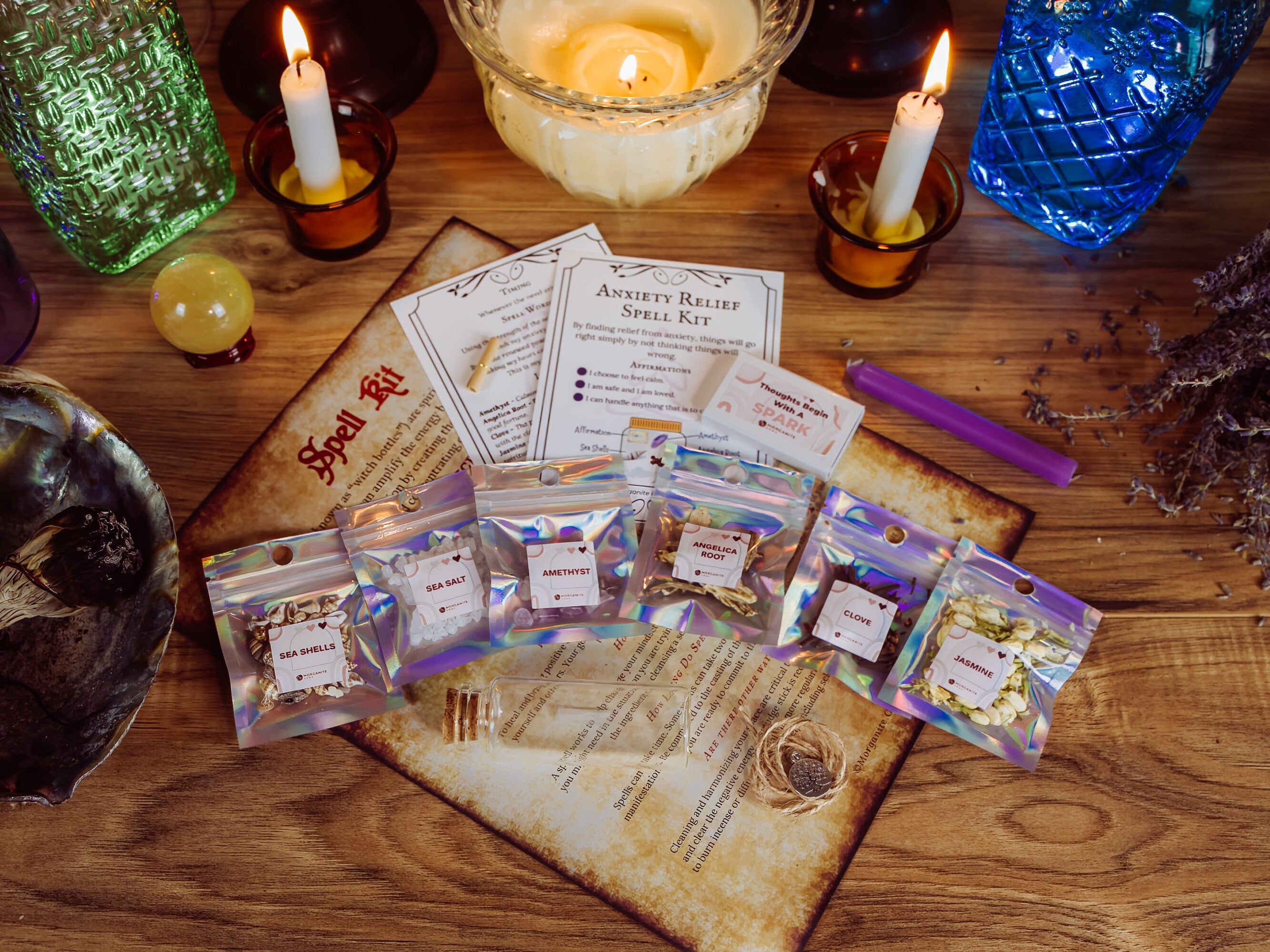 Anxiety Relief Spell Jar Kit, Anxiety Relief Spell Jar, Intention Jar ...
