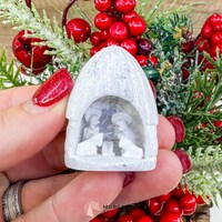 5-piece Nativity Scene With Mary in Blue and Pink 9cm in Turned Wood ...
