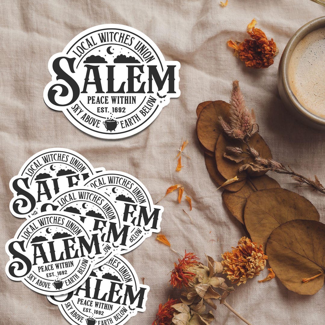 Salem Witches Union Sticker - Peace Within Sticker - Halloween Sticker ...