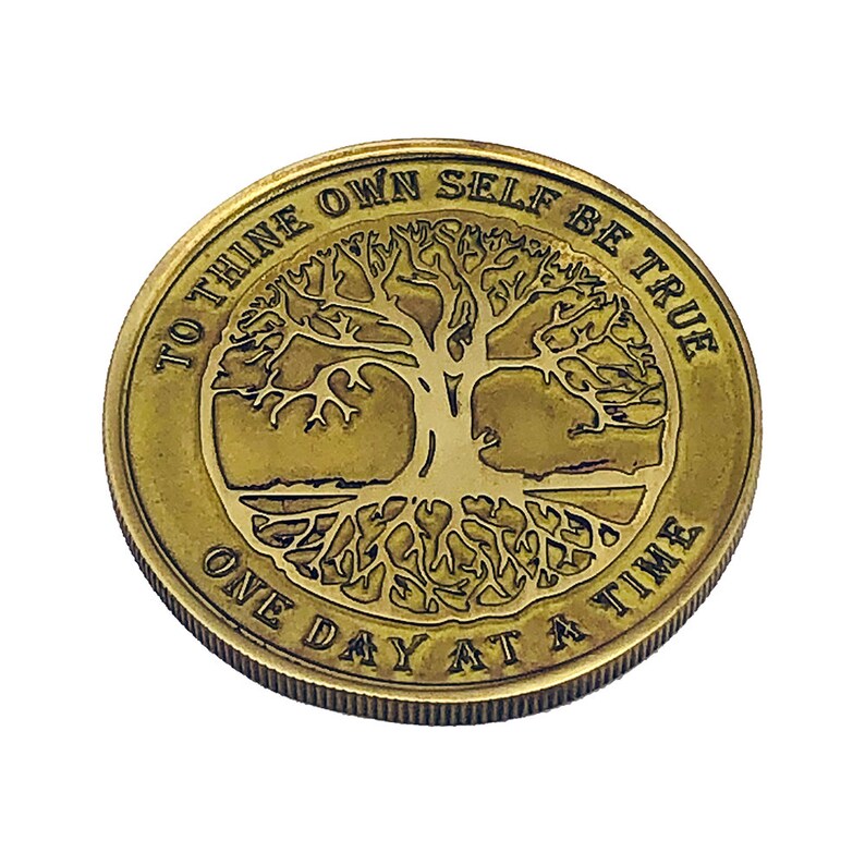 Sobriety Gift | Sobriety Coin | Sobriety | AA | One Day at a Time ...