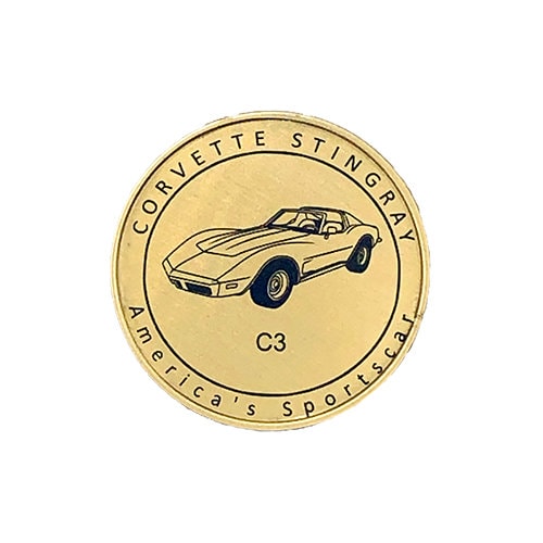 C3 Corvette Owner Brass Coin corvette C3 Gift Collectible Brass Coin ...