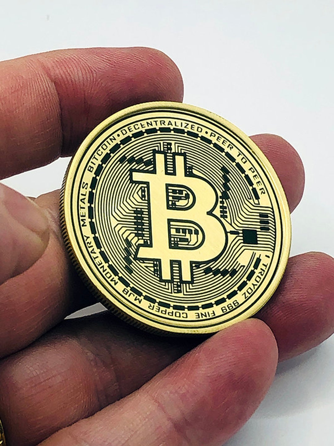 Bitcoin EDC Coin EDC Fidget Coin Collecting Bitcoin Keychain Challenge ...