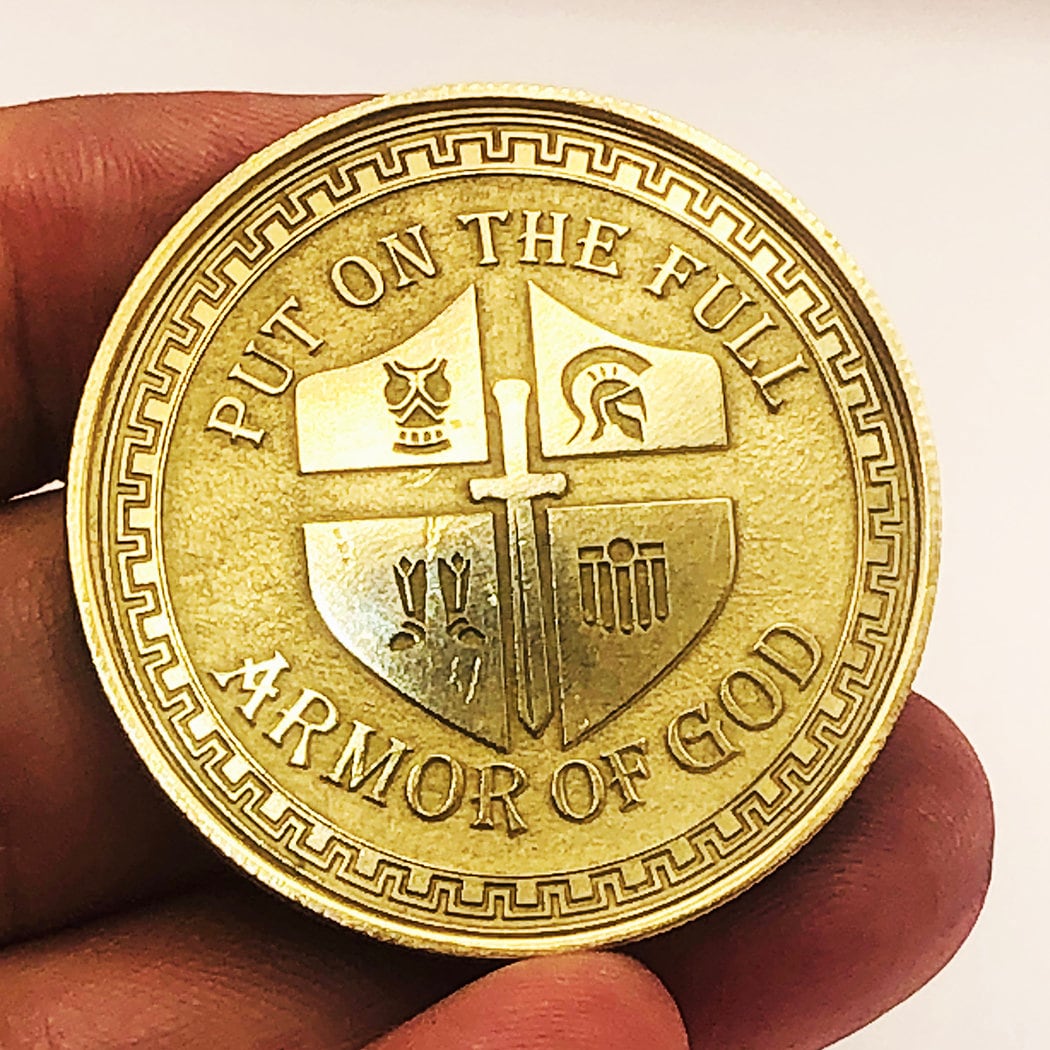 Armor of God Coin Prayer Coin Challenge Coin Armor of God Challenge ...