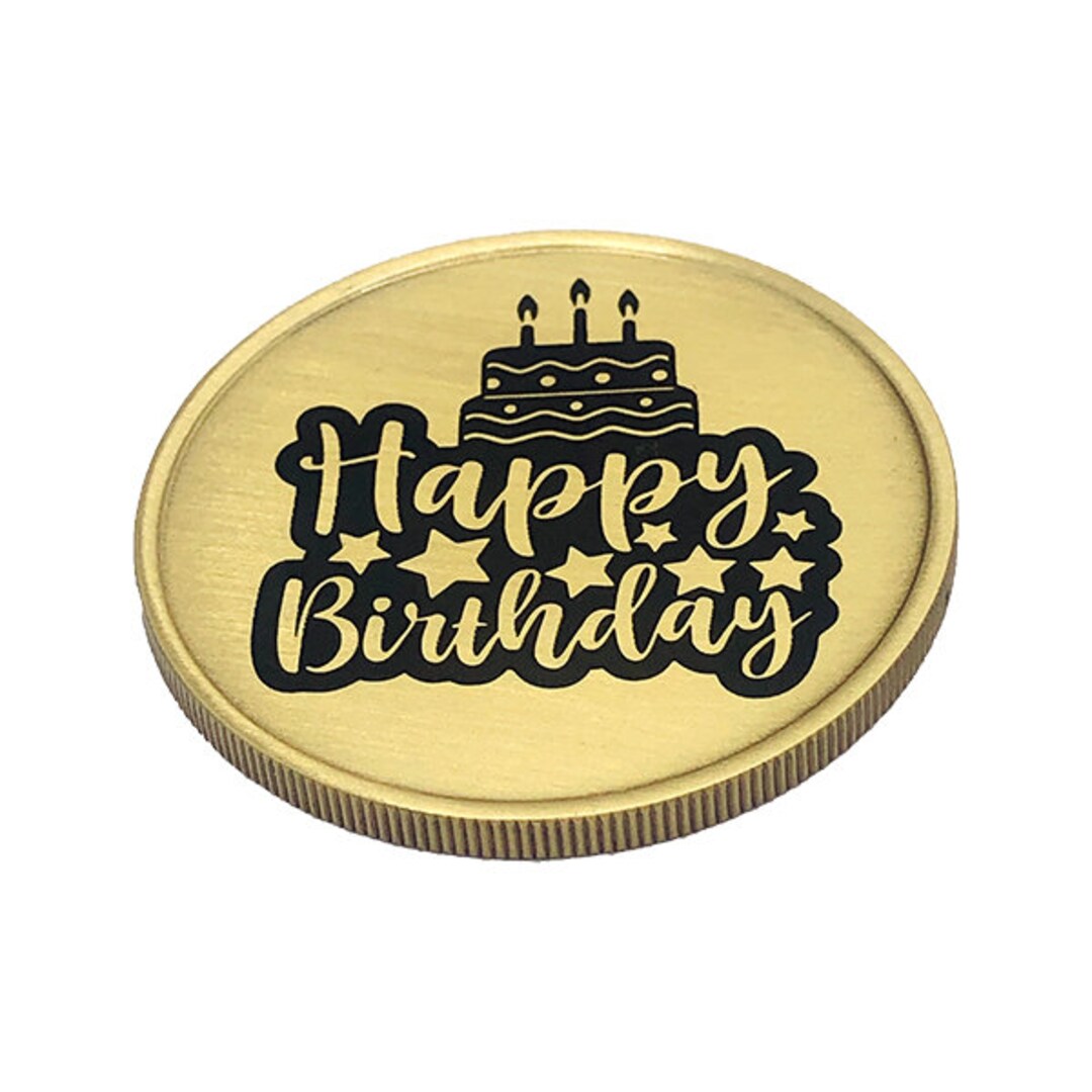 Personalized Happy Birthday Coin Personalized Gift - Etsy