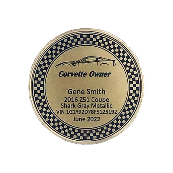 C7 Corvette Owners Brass Coin |corvette Owner Gift | Collectible Brass ...