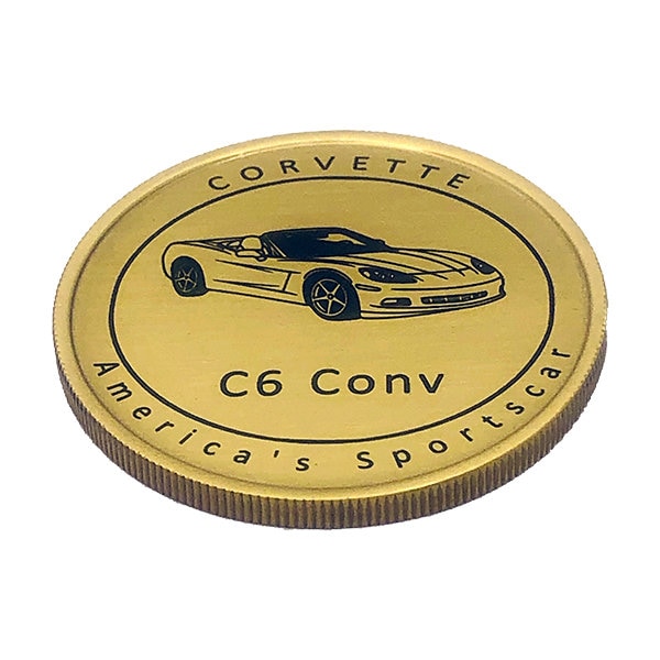 C6 Corvette Owners Brass Coin | Corvette Owner Gift | Corvette ...