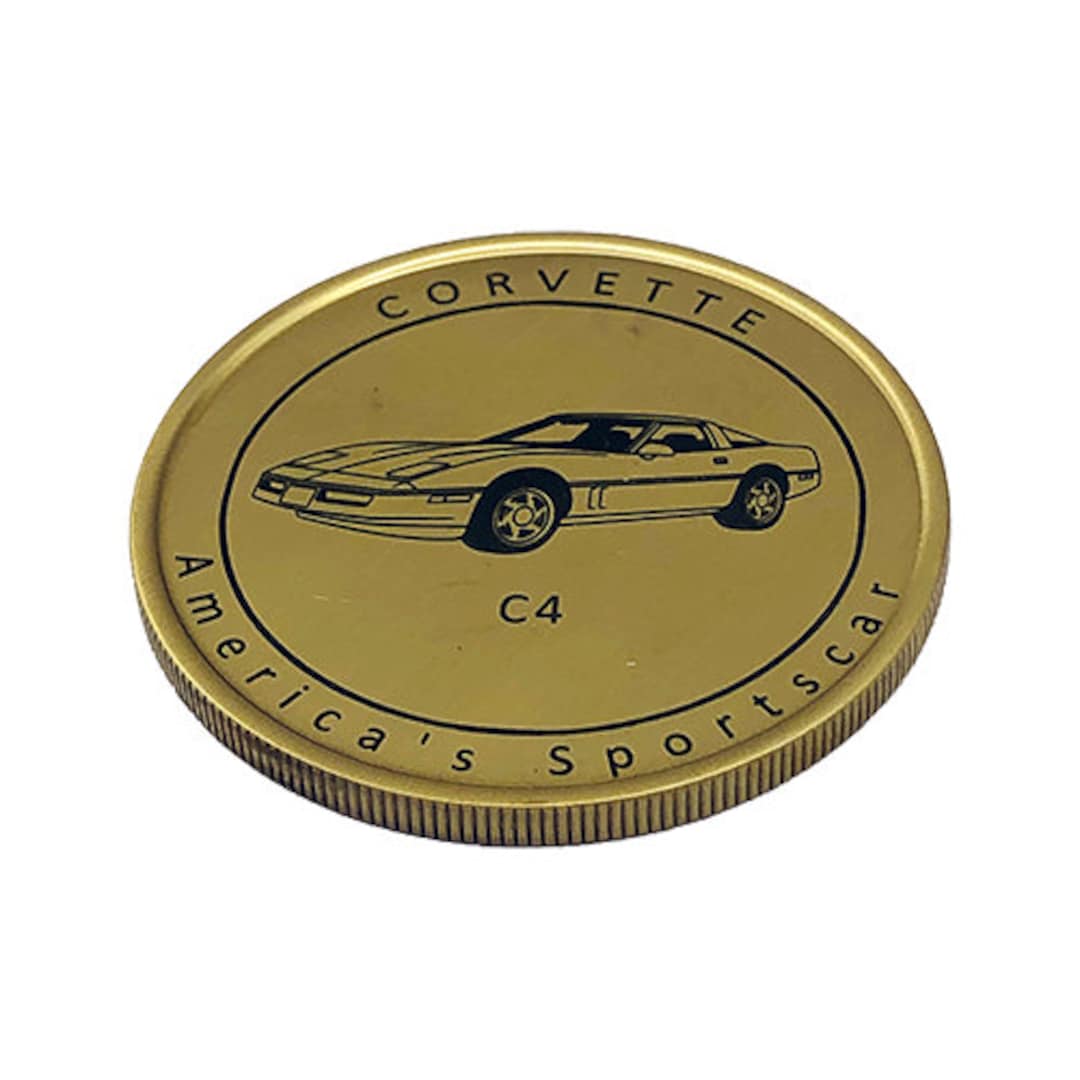 C4 Corvette Owners Coin | Corvette Coin |corvette C4 Gift | Corvette ...