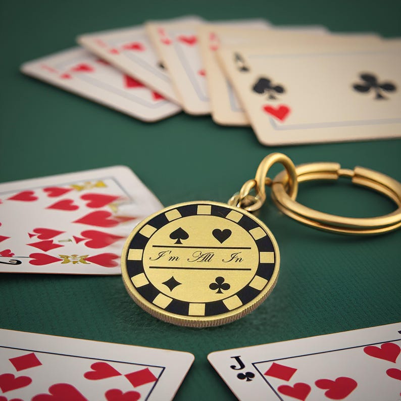 Poker Card Protector Personalized | I'm All in | Poker Chip | Poker ...