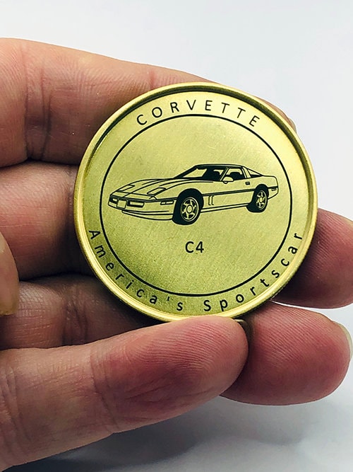 C4 Corvette Owners Coin | Corvette Coin |corvette C4 Gift | Corvette ...