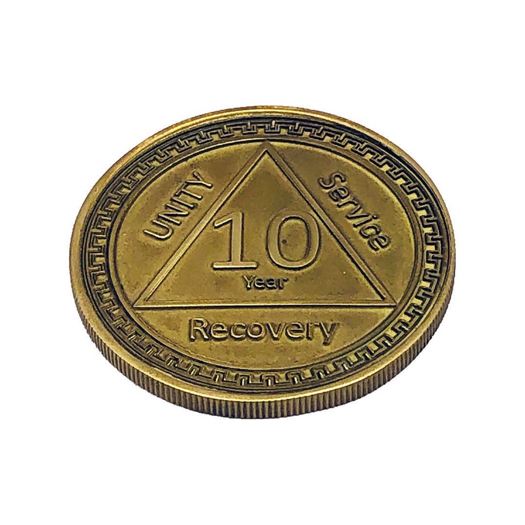 Sobriety Gift | Sobriety Coin | Sobriety | AA | One Day at a Time ...