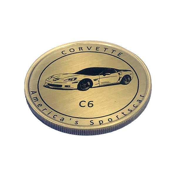 C6 Corvette Owners Brass Coin | Corvette Owner Gift | Corvette ...
