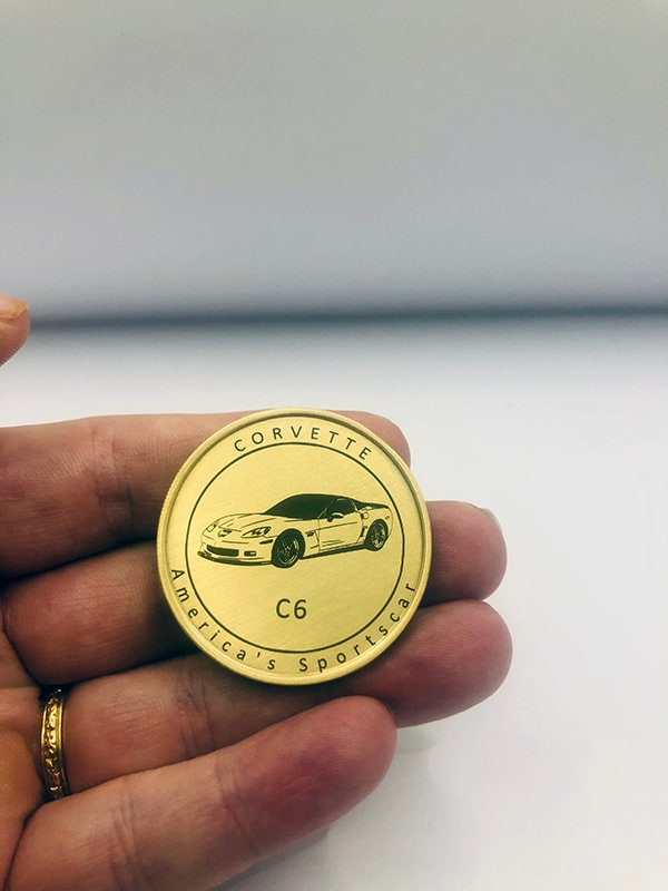 C6 Corvette Owners Brass Coin | Corvette Owner Gift | Corvette ...