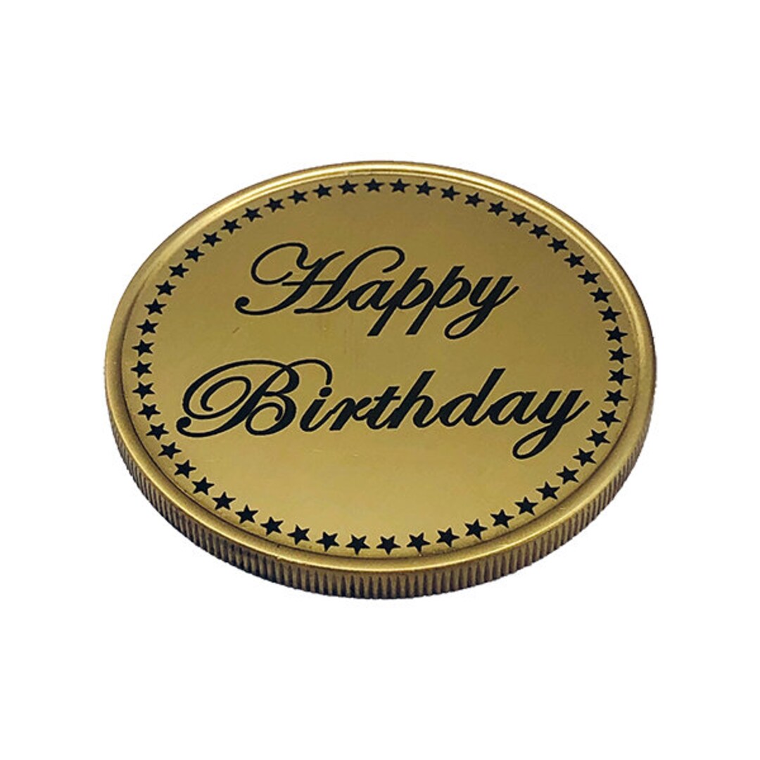 Personalized Happy Birthday Coin Personalized Keychain Personalized ...