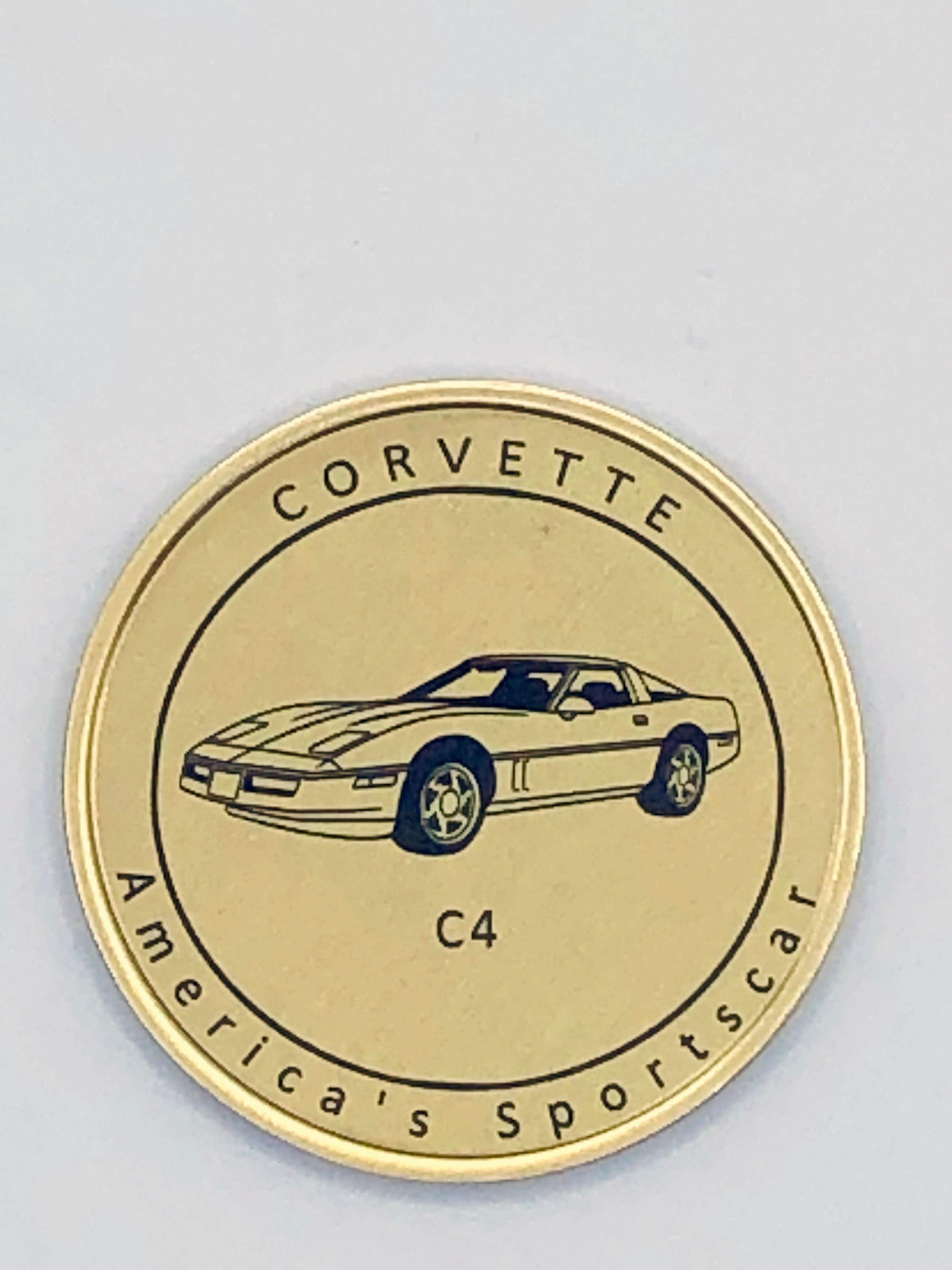 C4 Corvette Owners Coin | Corvette Coin |corvette C4 Gift | Corvette ...